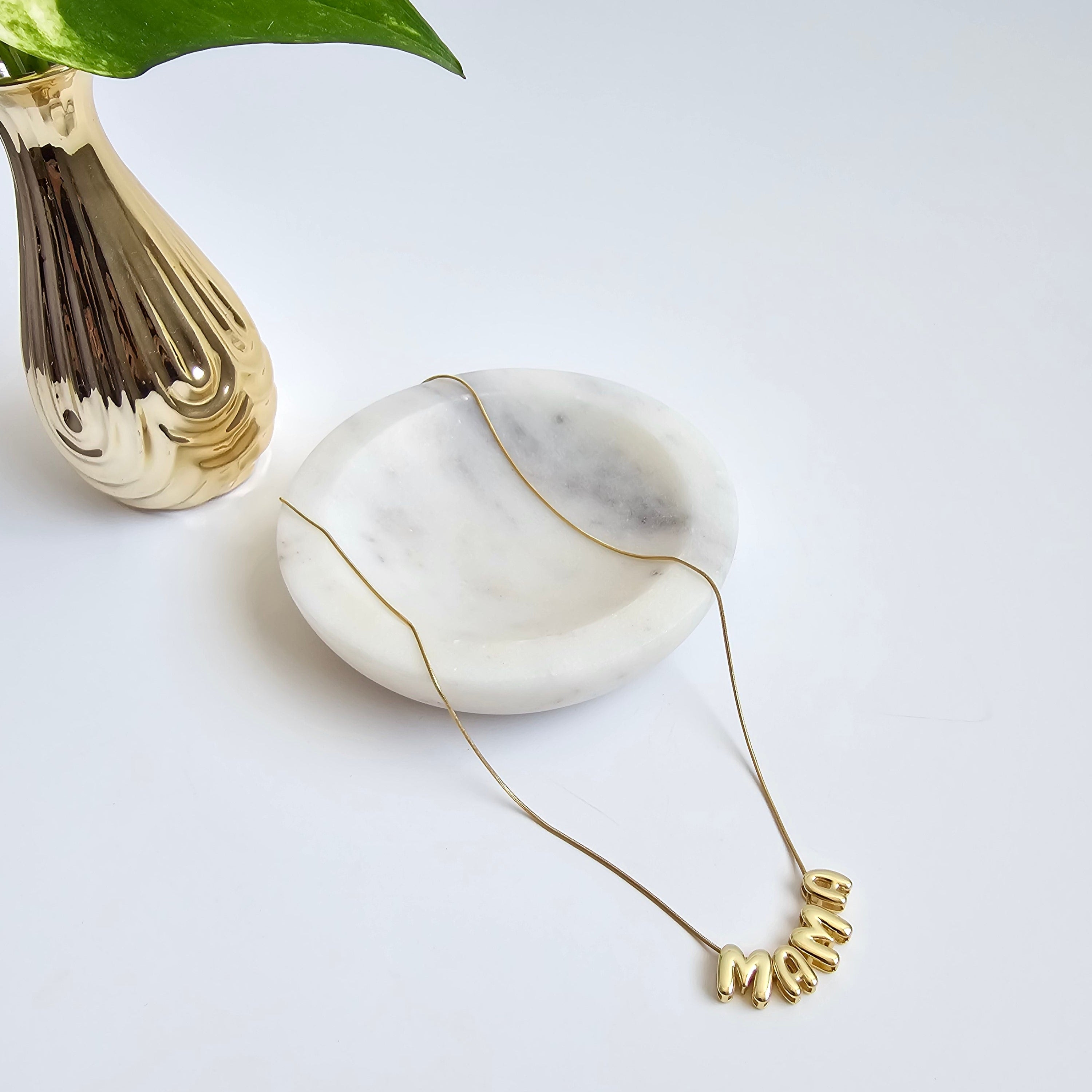 Bubble Letters Mama Necklace – Vale and Me Accessories